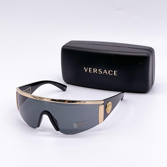 Versace | Accessories | New Versace Grey New Ve297 10087 Shield Mod ...